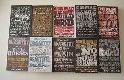 AESTHETIC BOOK BLOG: Cormac McCarthy Picador Covers