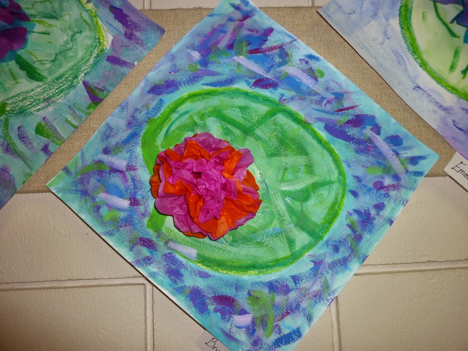 Mrs. Werner's Art Room: 4th Grade Monet Waterlilies