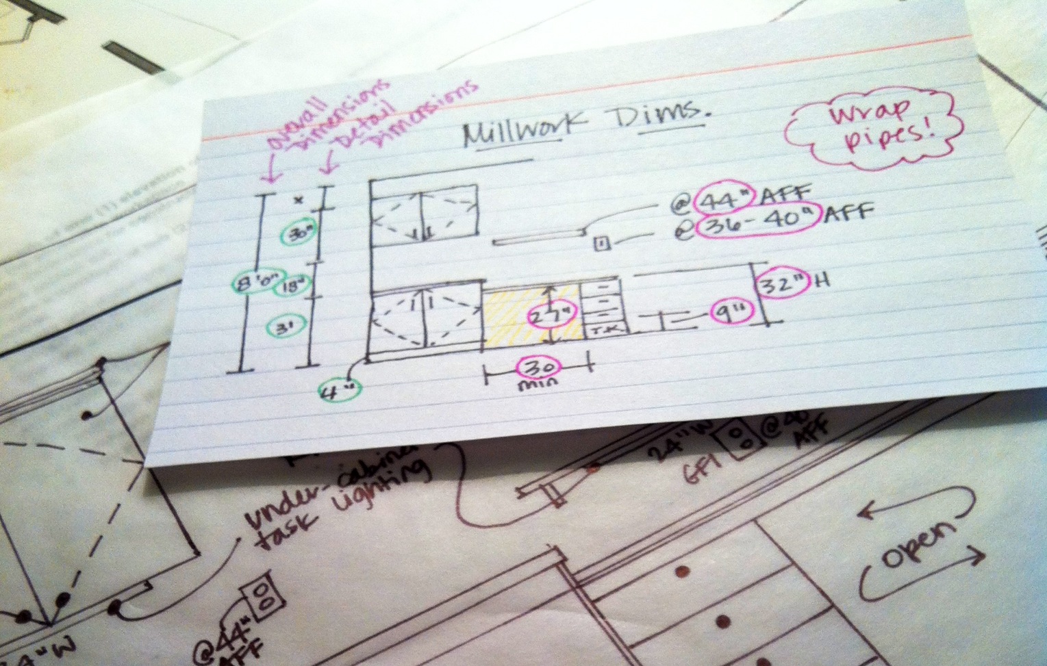 The NCIDQ Diaries: Millwork: Tips & Tricks