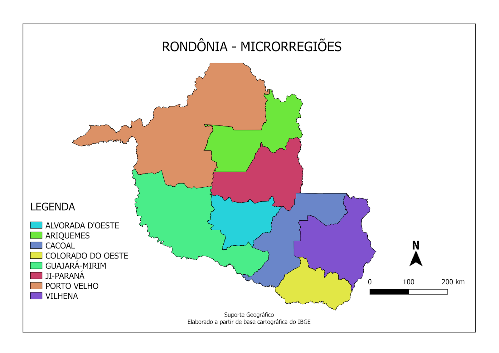 MAPAS MICRORREGIÕES DE RONDÔNIA