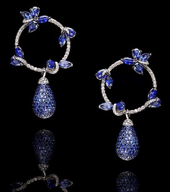 The Jewel Closet: Stunning Sapphire earring by LEVIEV jewelry