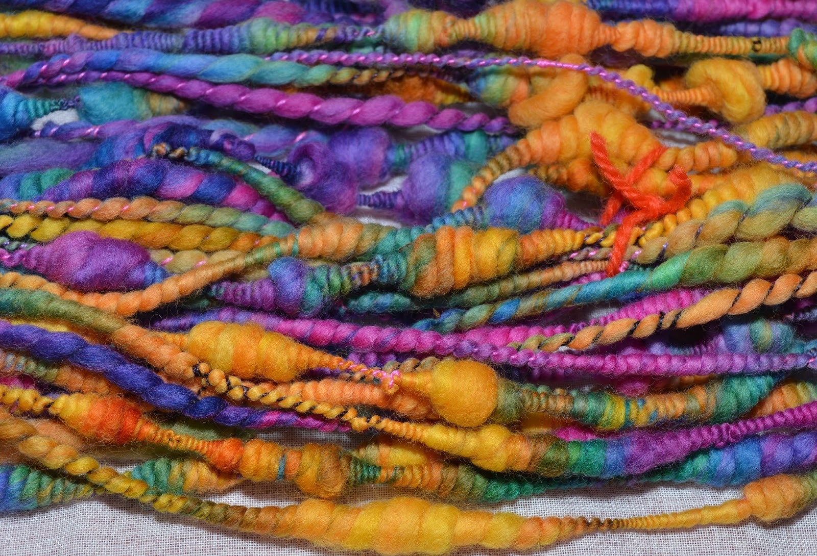 Design Dye Beam Weave: New hand-spun yarns