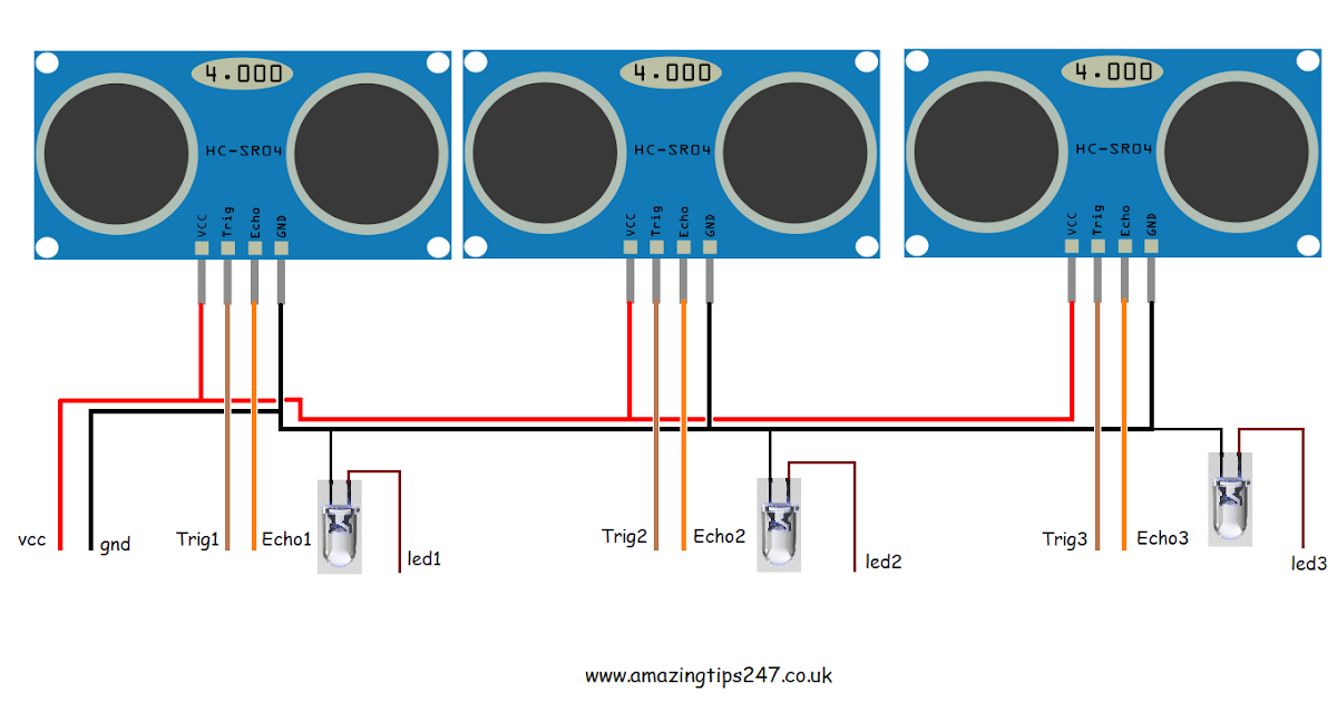 Multiple ultrasonic sensors at once in Arduino « Amazing Tips247