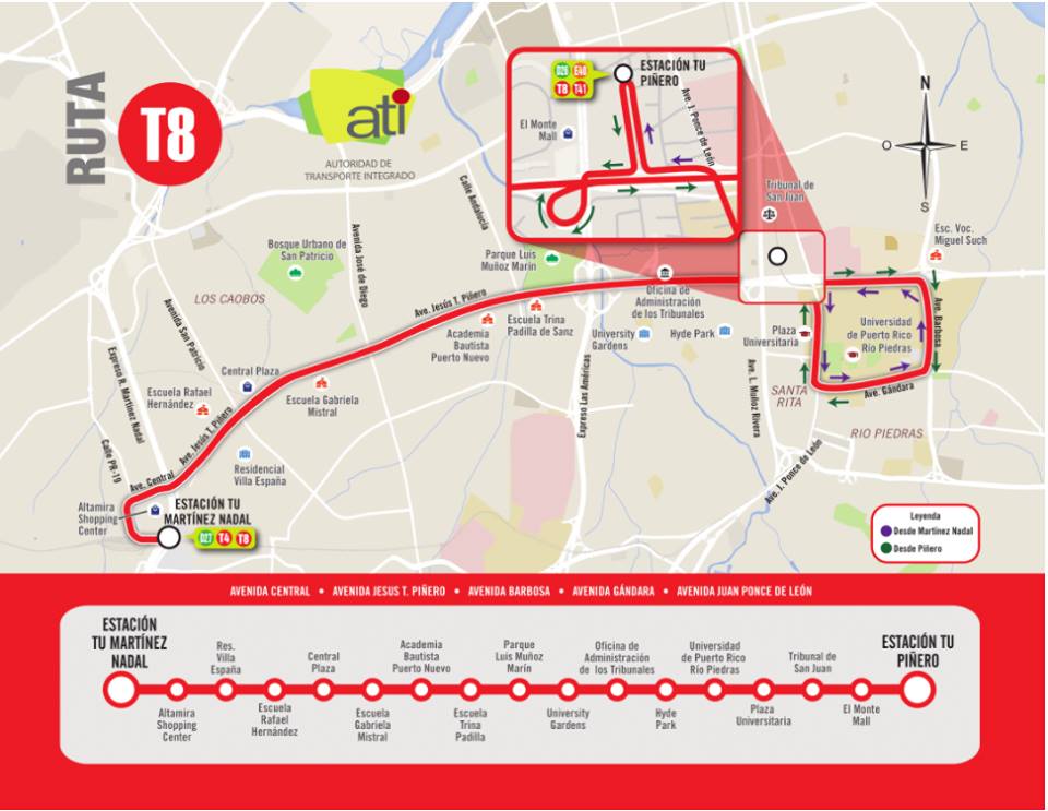 ESPA 3003-3101: RUTAS AMA (Debido a que no hay Tren Urbano)