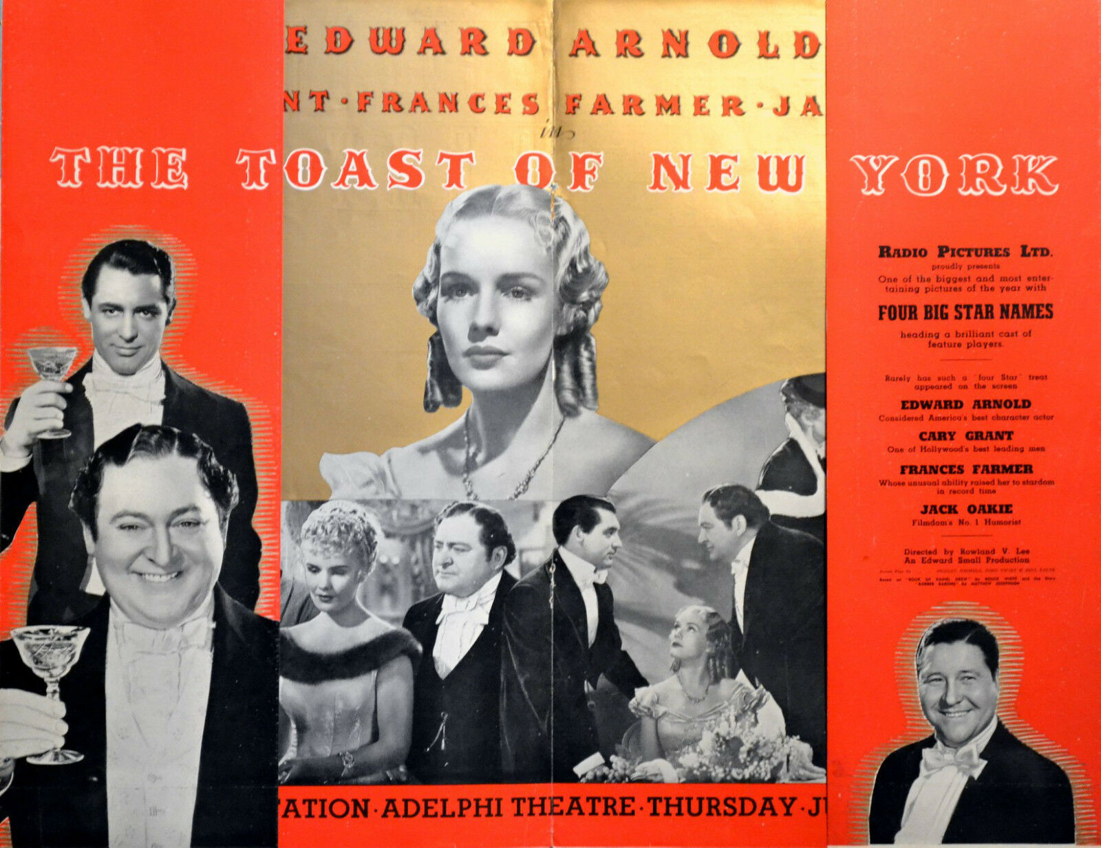 RICK'S REAL/REEL LIFE: ‘The Toast of New York’ 1937