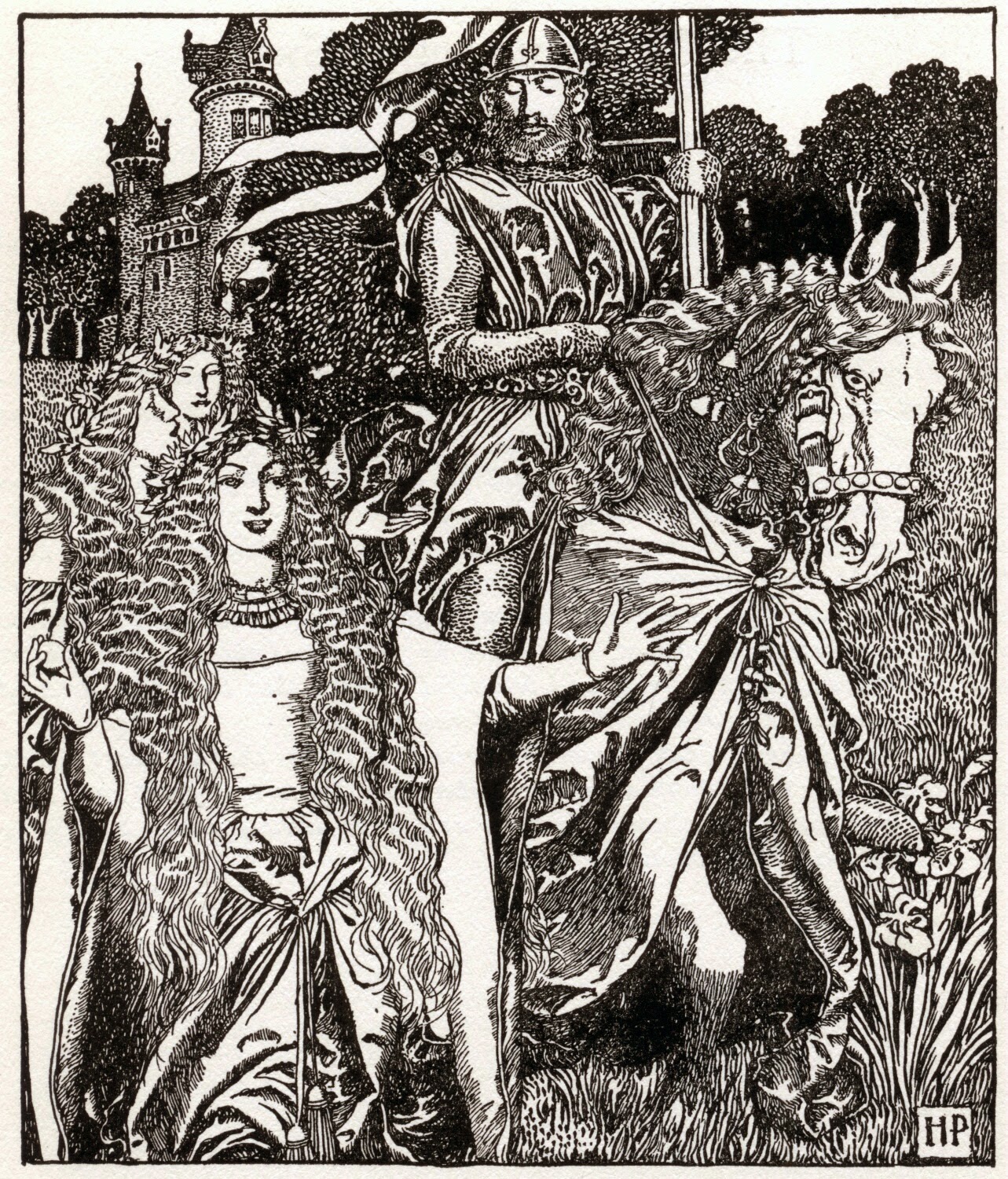 Modern Medievalist-(tm): King Arthur, a little boy, and Howard Pyle.