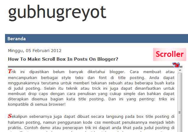 gubhugreyot: Demo & Tutorial: Make post in a scrollbox » Membuat ...