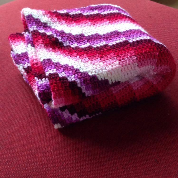 Crochet between worlds: PATTERN: Bargello Wave Baby Blanket!