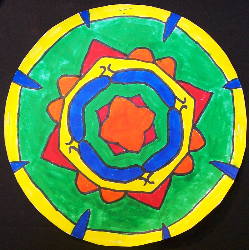 Art at Midway Middle School: Radial Name Designs