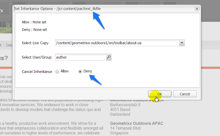 Experiencing Adobe Experience Manager Aem Cq Aem Cq 6 Msm Setting Jcr Permissions On Live