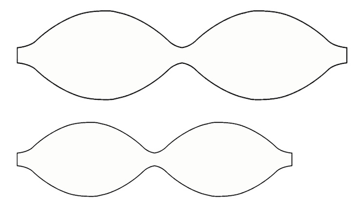 Blog Carol Rodrigues: Molde do Laço Jeans Duro