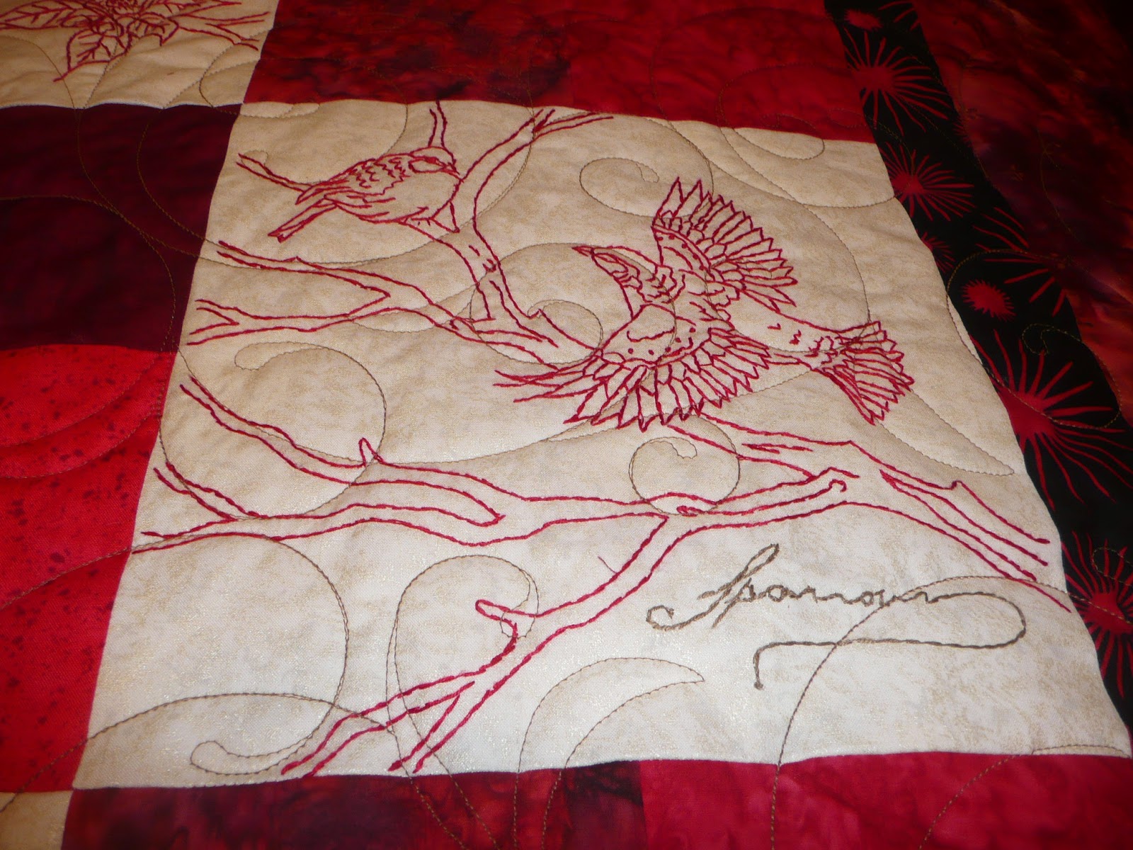 Acorn Ridge Quilting: Alyce's Flight of Fancy Quilt