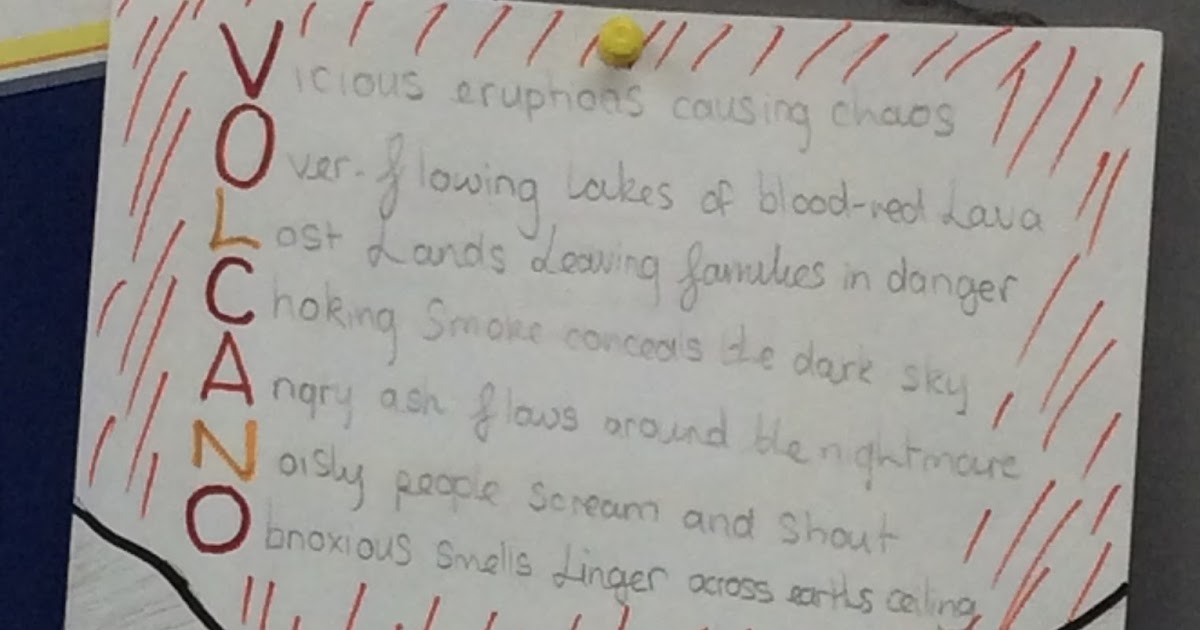 CPJA Year 6 Blog: Volcano Poetry