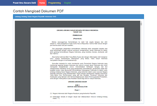 Cara Menampilkan Dokumen PDF Pada Web