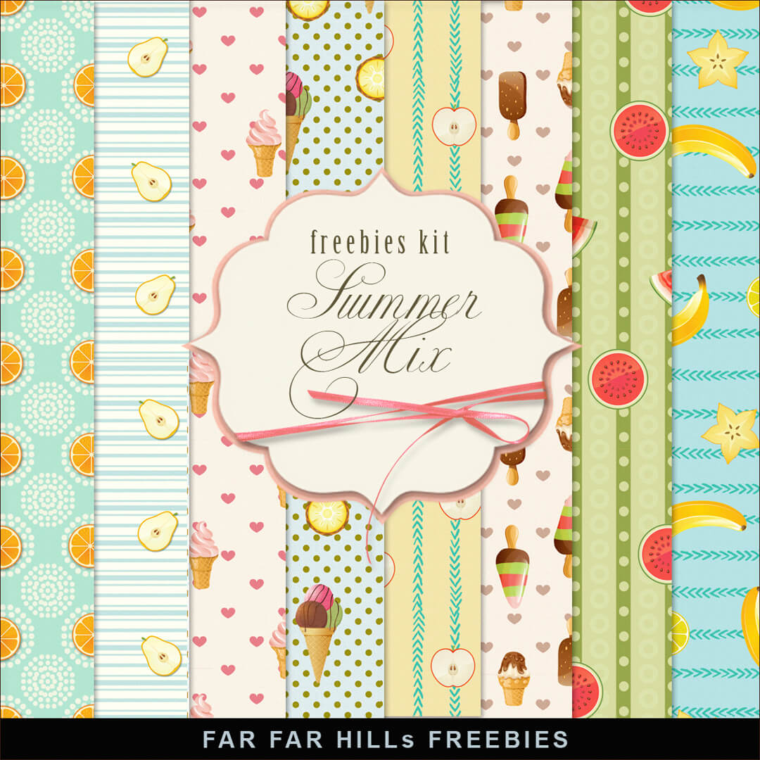 New Freebies Kit of Paper - Summer Mix:Far Far Hill - Free database of ...