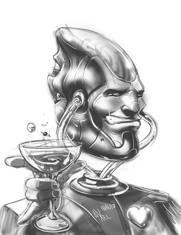 nancynismo: Garabato 448. Zaphod Beeblebrox.