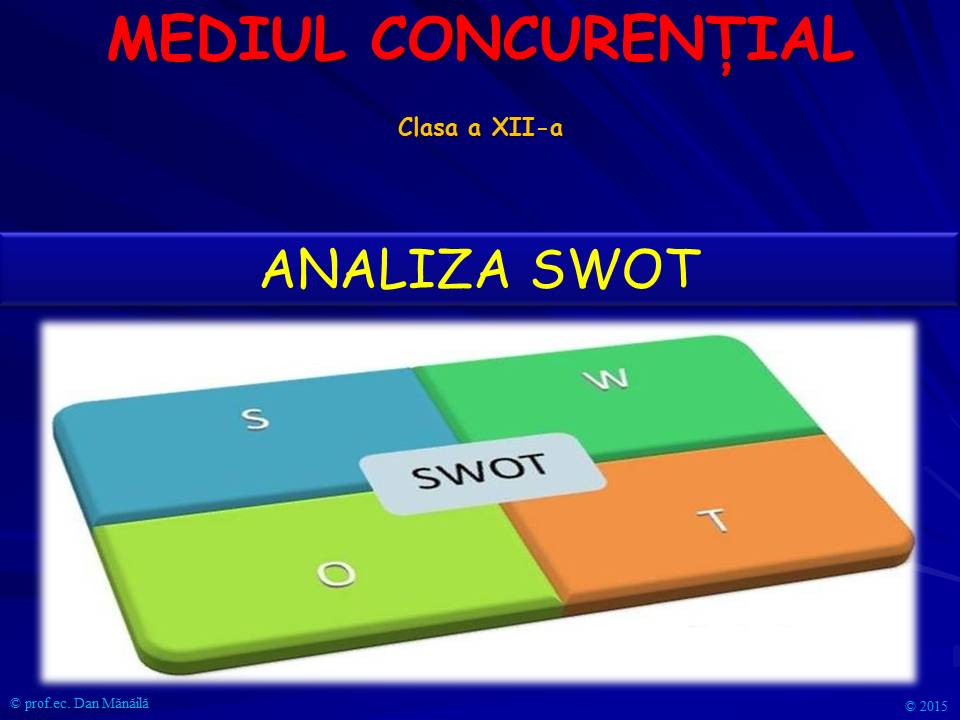 PROFU ECONOMIST: Analiza SWOT