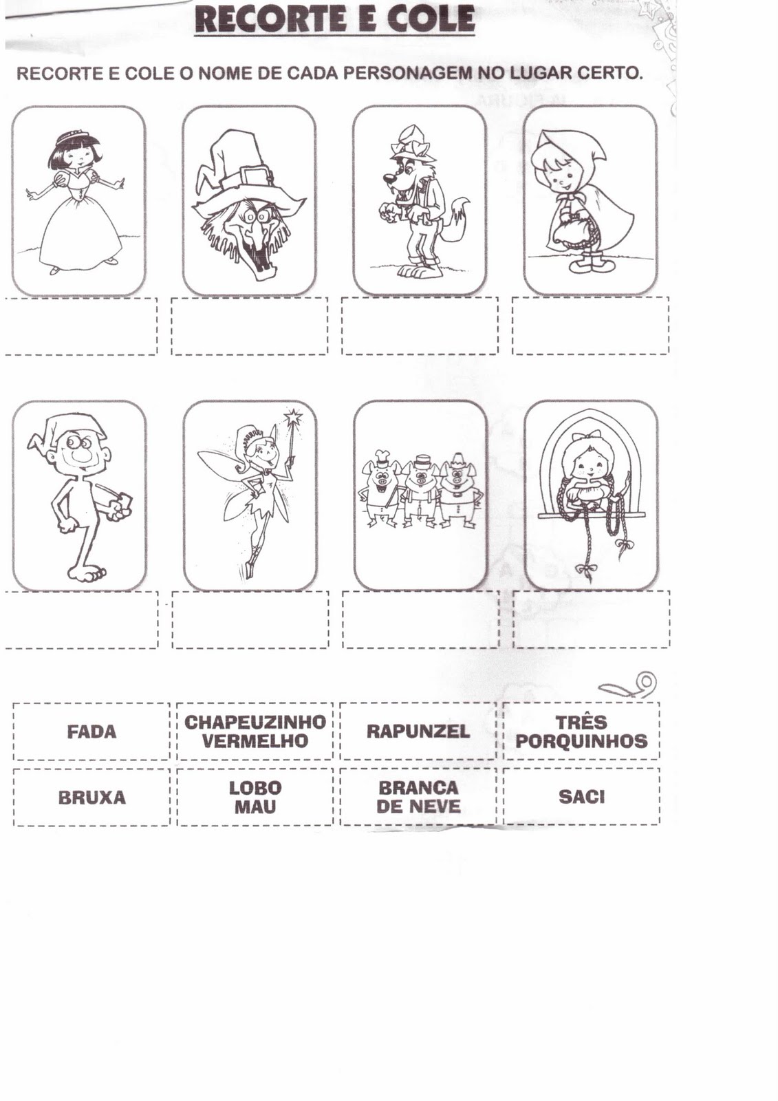 Atividades para Alfabetizar e Formar: Contos