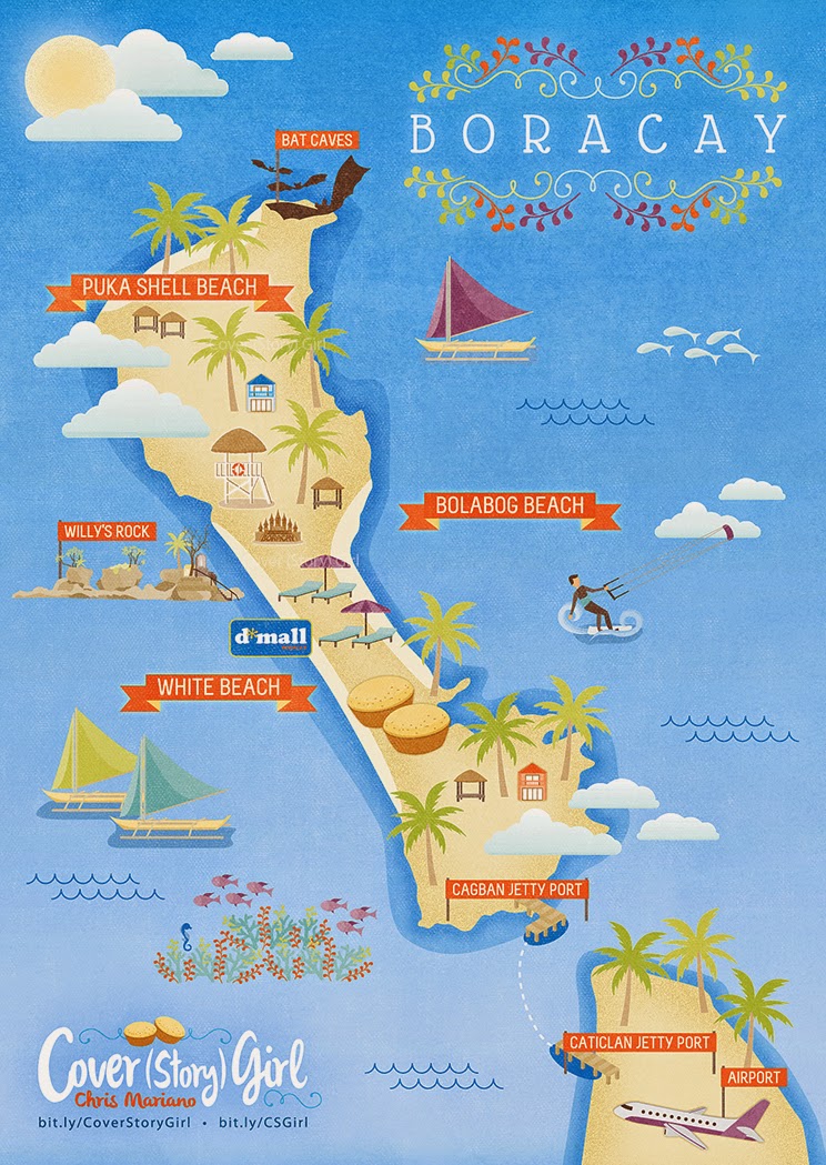 Ficsation: Where to Go: Map of Boracay