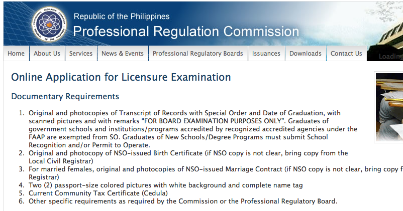 Forty Weeks: How-To: Apply for the PRC Professional Exam