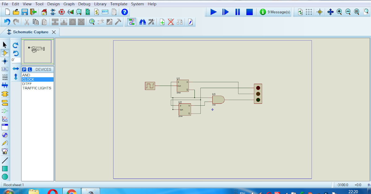 Membuat rangkaian lampu lalu lintas