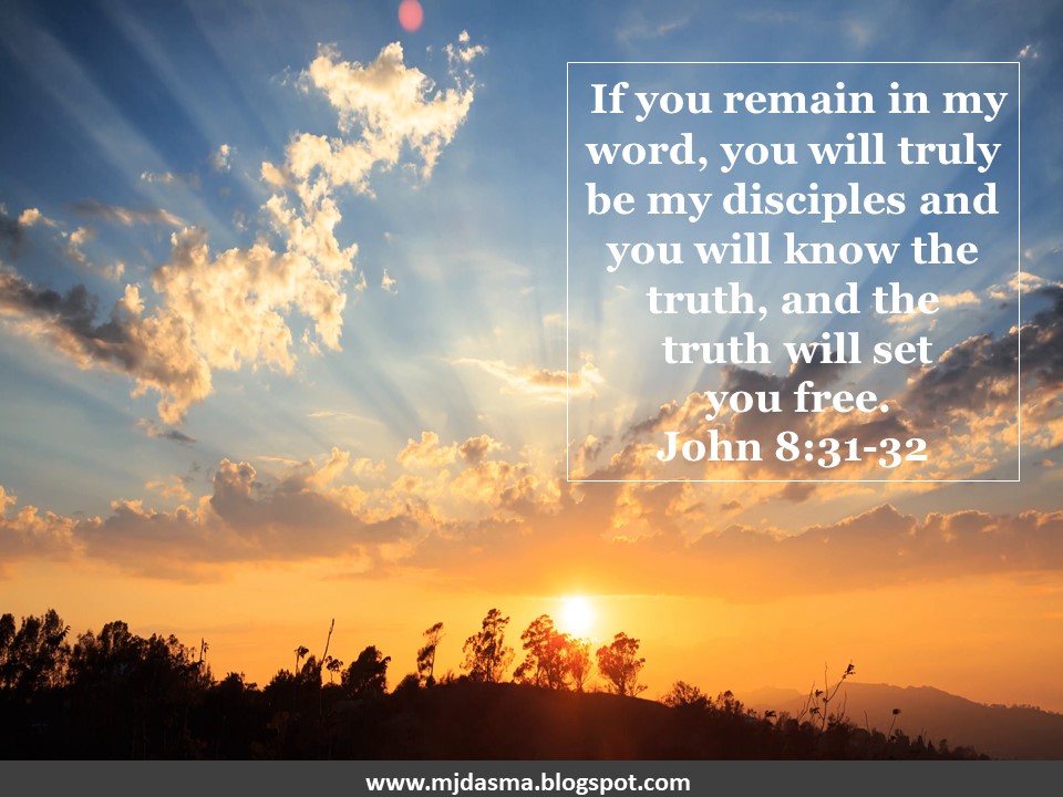 My Reflections...: Reflection for Wednesday, April 10, Fifth Week of ...