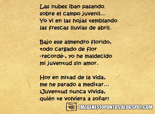 Poemas literarios ~ Imágenes de 10