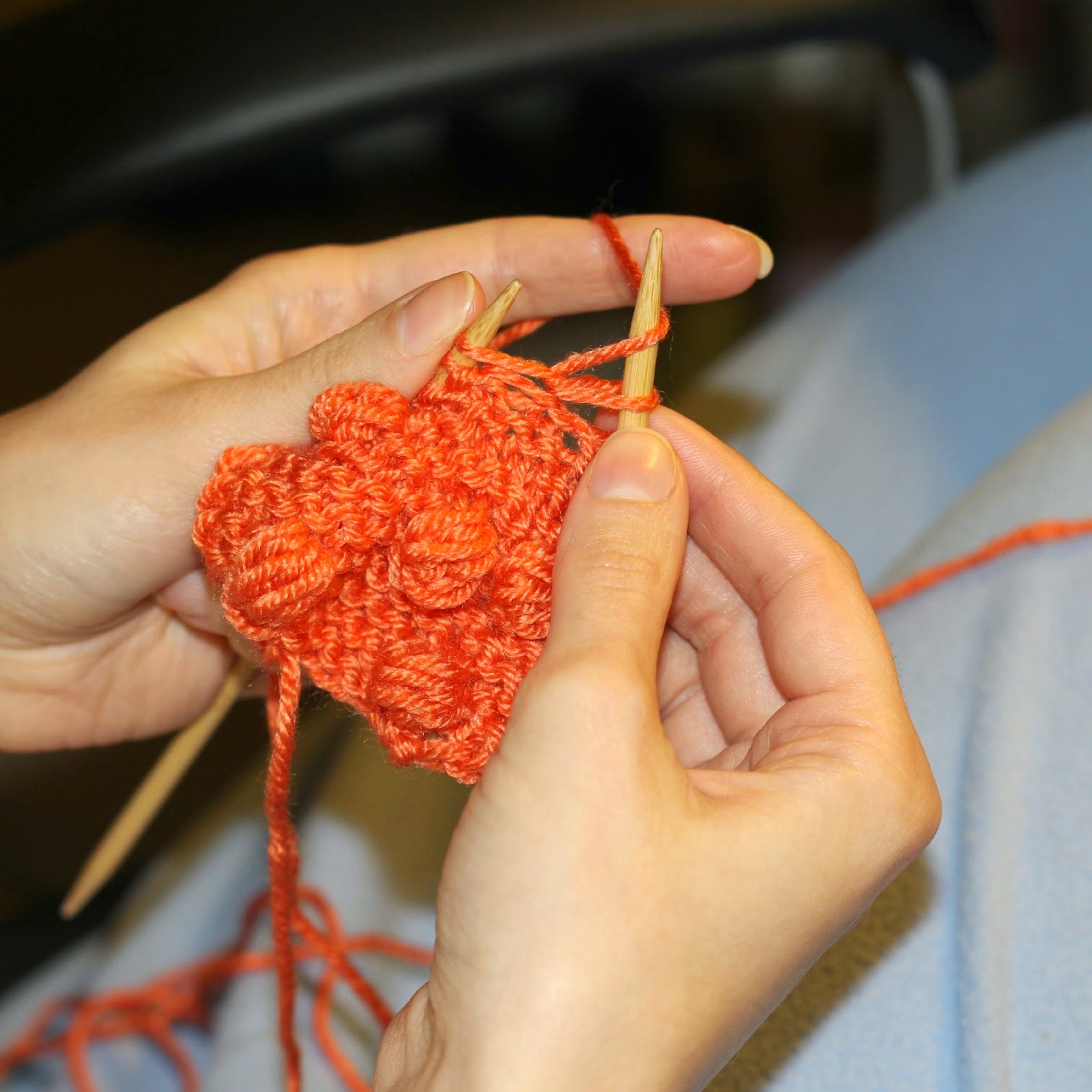 KGThreads blog: How to: Easy way to knit a Nupp