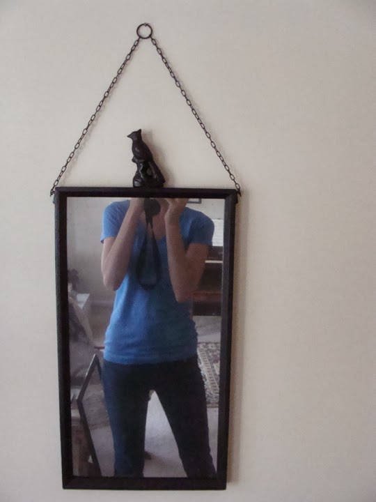 Something Ivory: DIY Hanging Bird Mirror