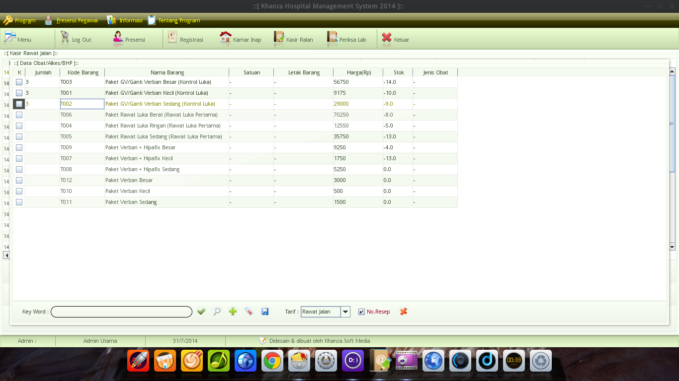 SIM RS/SIMRS/Software Rumah Sakit Khanza HMS: Fitur-fitur yang sudah ...