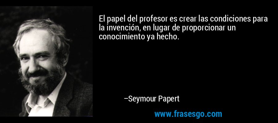 ¡ Gracias y adiós, Seymour Papert ! | Mikel Agirregabiria ¡ Gracias y adiós, Seymour Papert ! | Mikel Agirregabiria