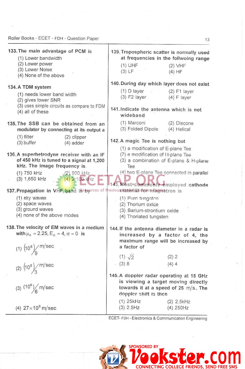 ECETAP - 2016, Previous, Model Papers, Question Papers EEE,ECE,SCE ...