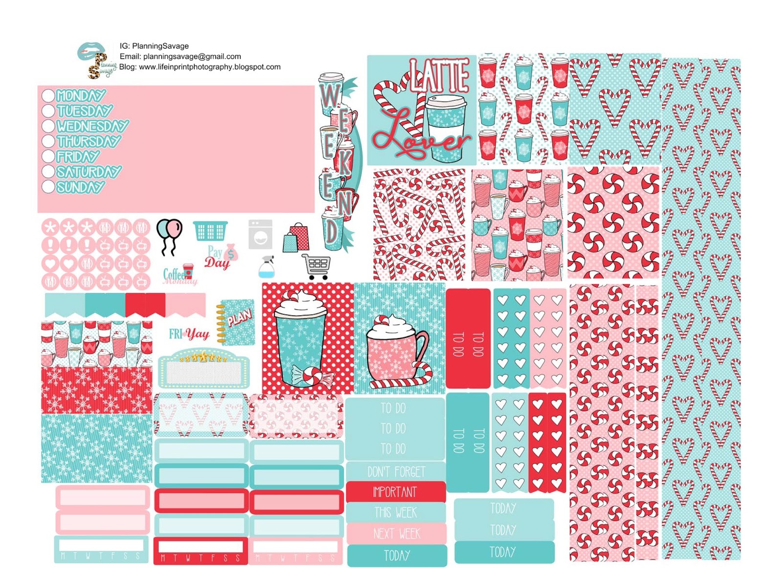 Planning Savage: 3 Printable December Weekly Kits for Free!