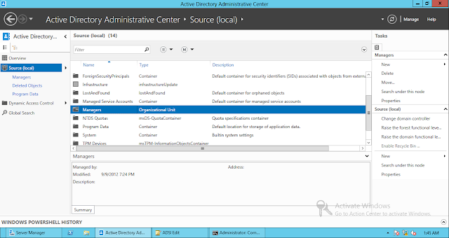 AD Shot Gyan: Restore Deleted Objects using Recycle Bin in ADAC