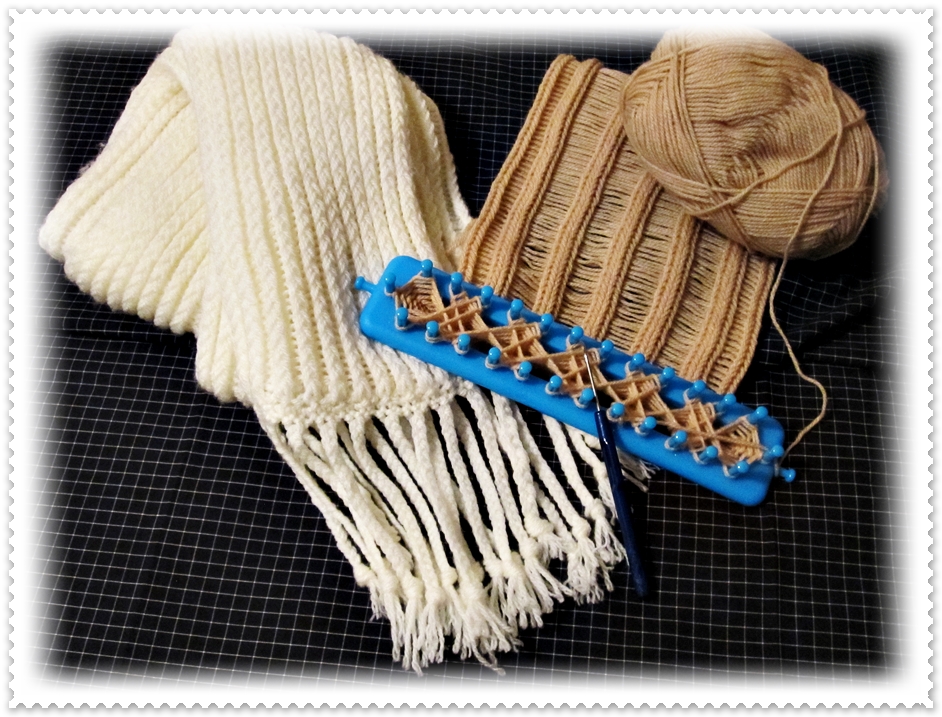 ay que cosicas!!: Bufandas hechas con telar rectangular