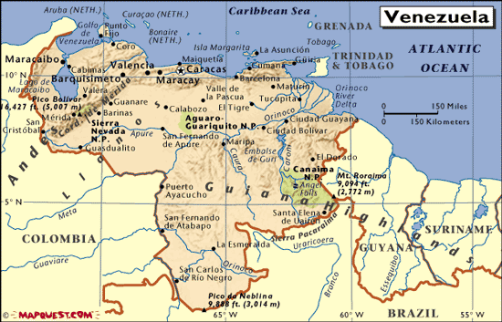 Venezuela | Mapas da Venezuela