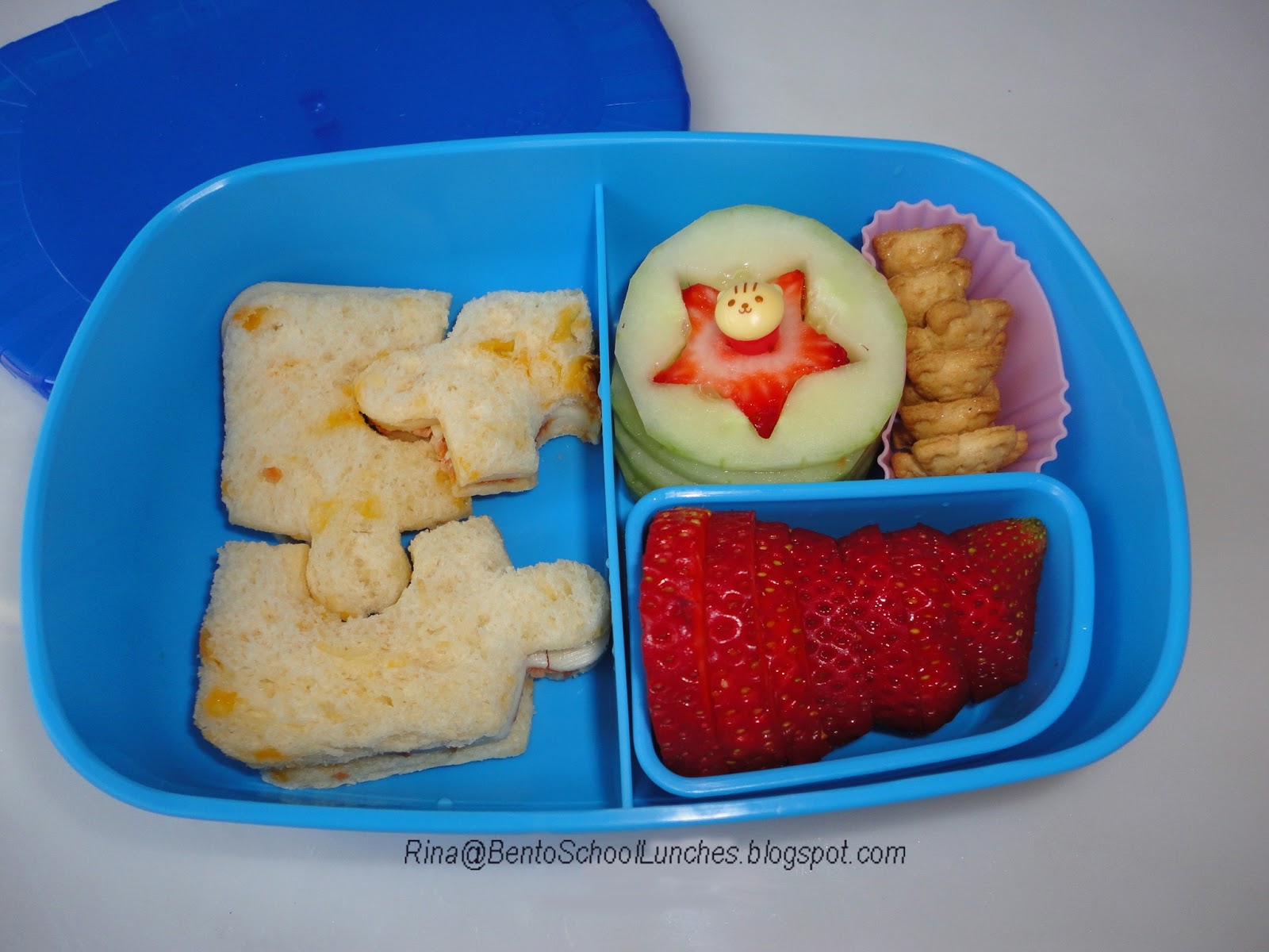 Bento School Lunches : Bento Lunch #268: Puzzle lunch