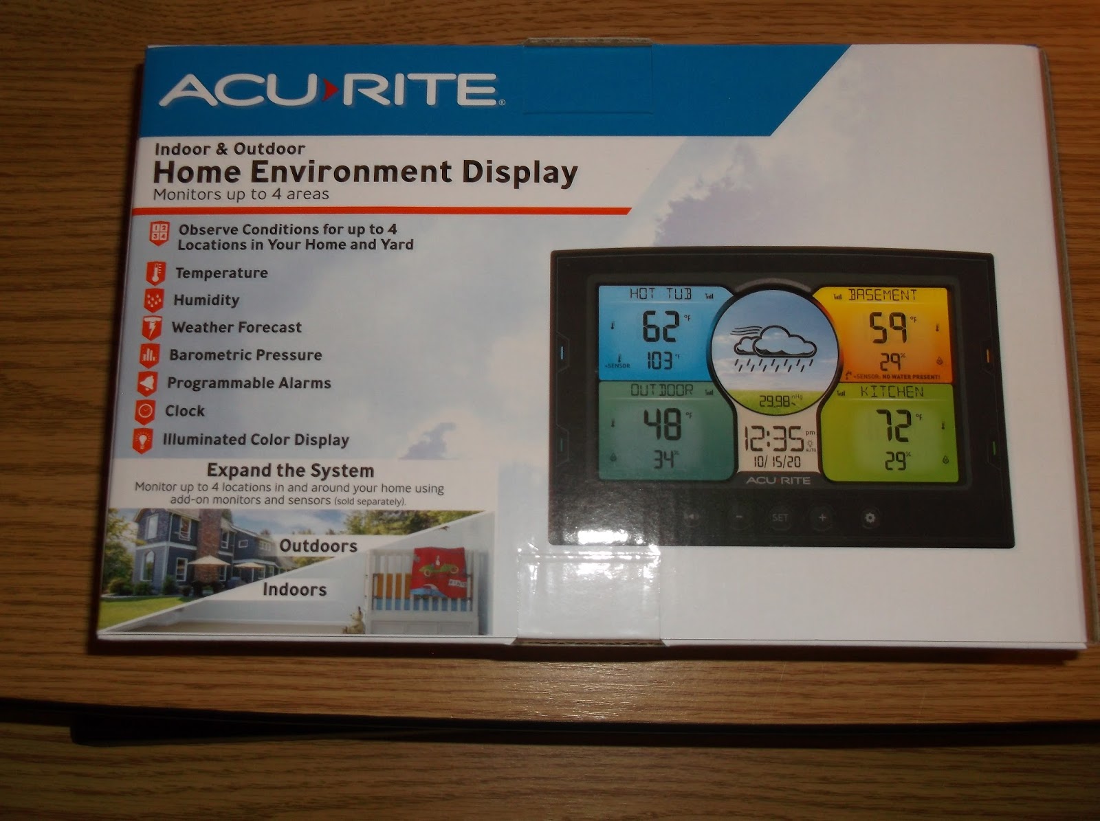 Missy's Product Reviews : ACURITE Home Environment Display with 4 Zones ...