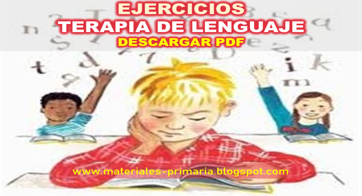 Ejercicios de terapia de lenguaje PDF - Materiales para Primaria
