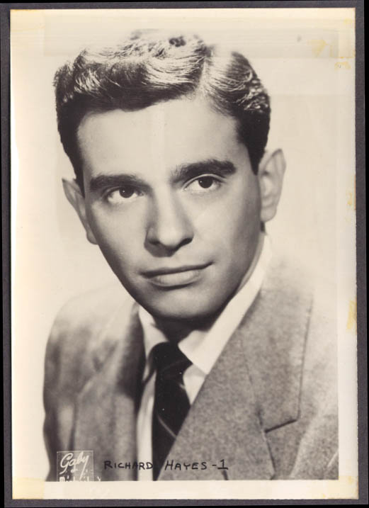 FROM THE VAULTS: Richard Hayes born 5 January 1930