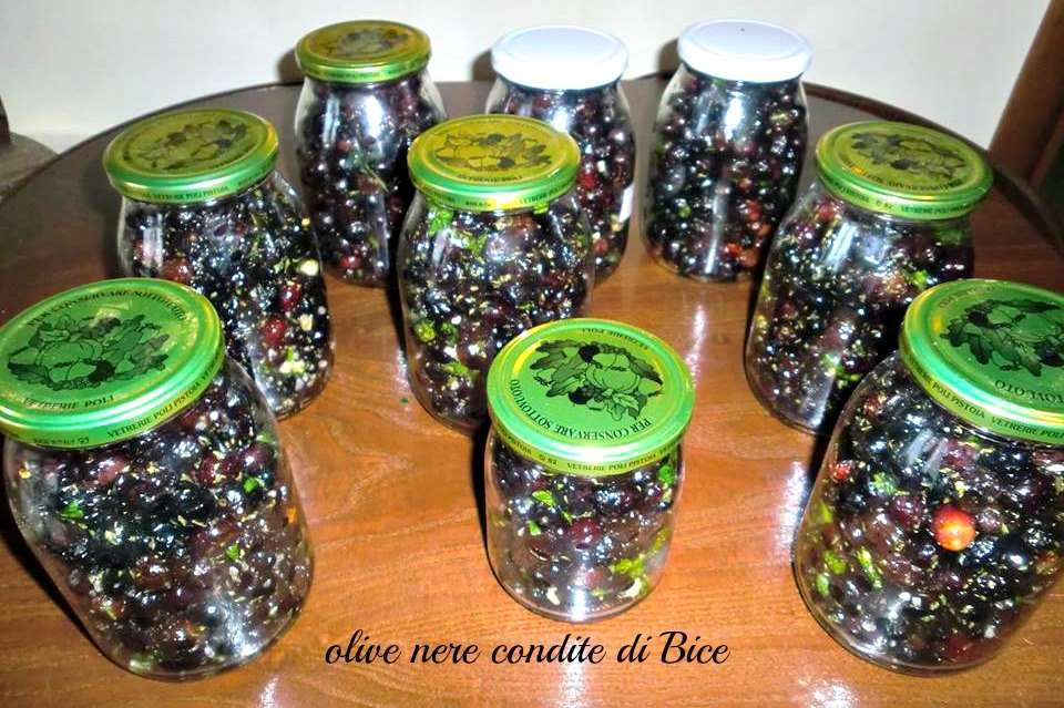In cucina senza glutine : Le ricette di Bice: olive nere in barattolo