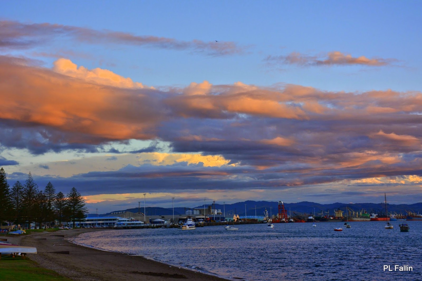 PL Fallin Photography: Sunset at Tauranga Harbour, New Zealand