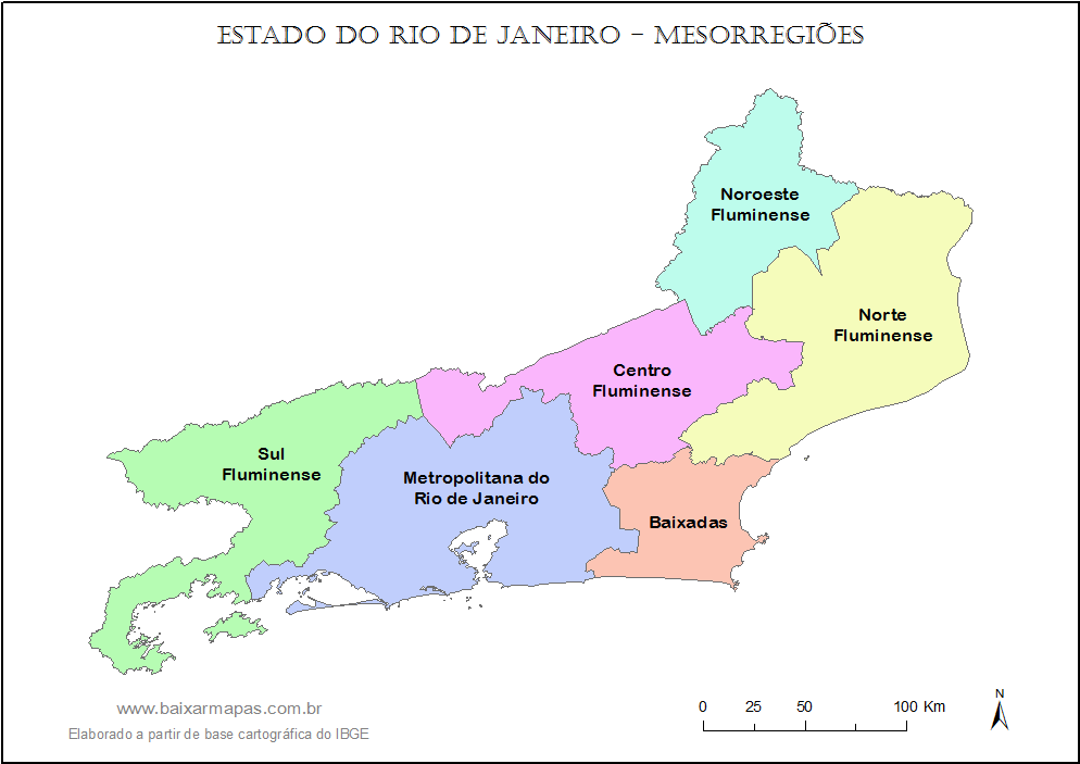 Mapas do Estado do Rio de Janeiro - Fox Press™