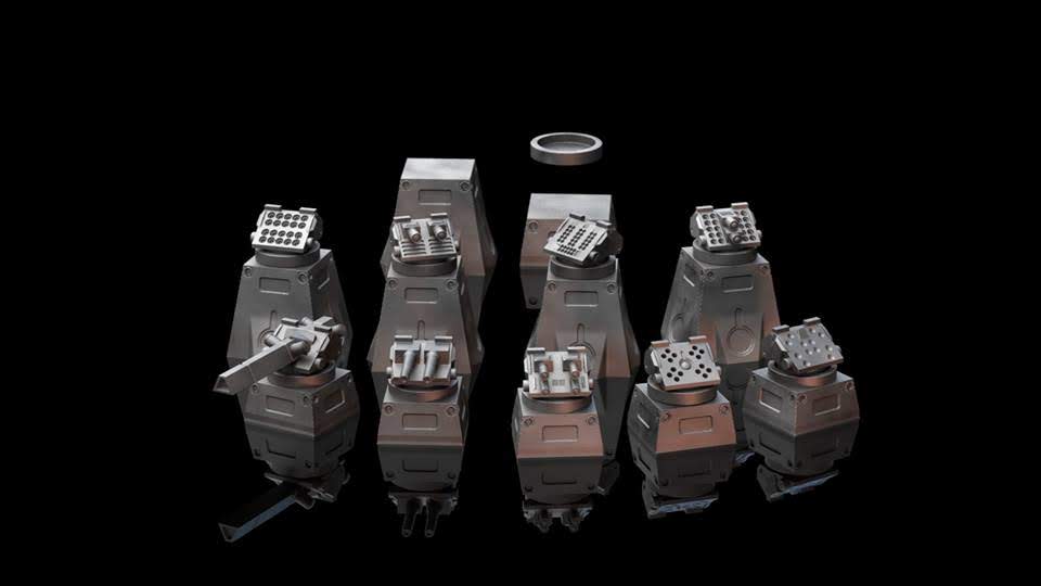 10mm Wargaming: Defence Turrets from Baphominiatures