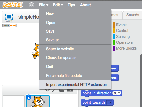 MCPI-Scratch: A Scratch Extension application to program Minecraft ...