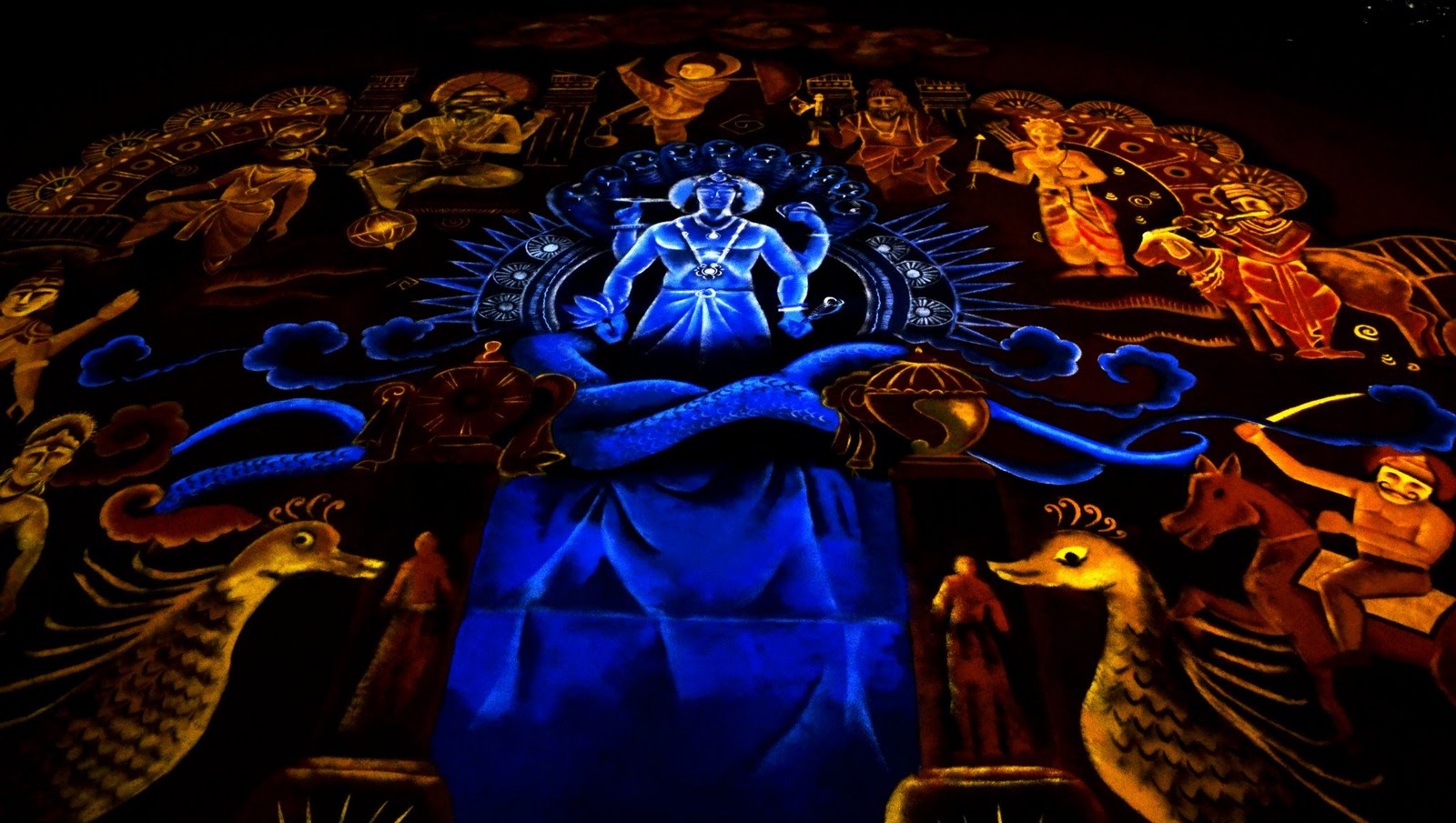 I came, I saw, I blogged: Illumination and Rangoli, IIT Kharagpur