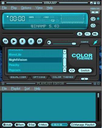 rati tkj: Cara Merubah Warna Theme Winamp