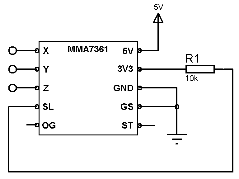 Electgpl Electrónica: Modulo acelerómetro MMA7361