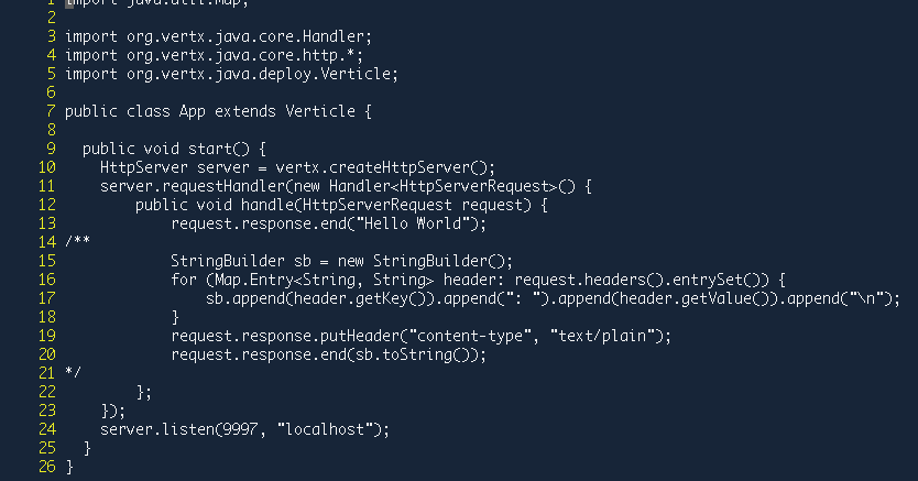 【Vert.x】JavaでHello World