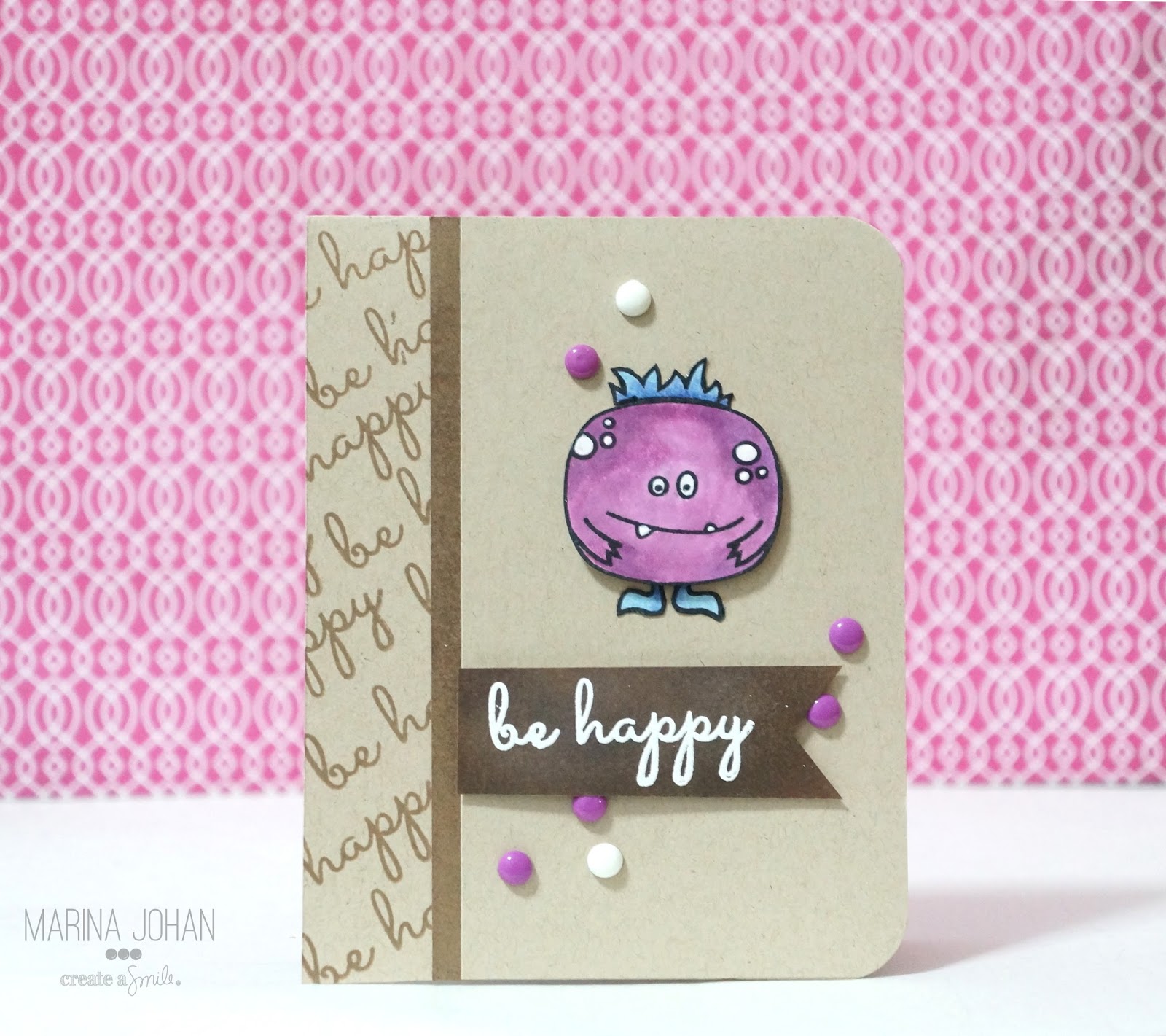 Create a smile: Making Custom Patterned Paper with Sentiments